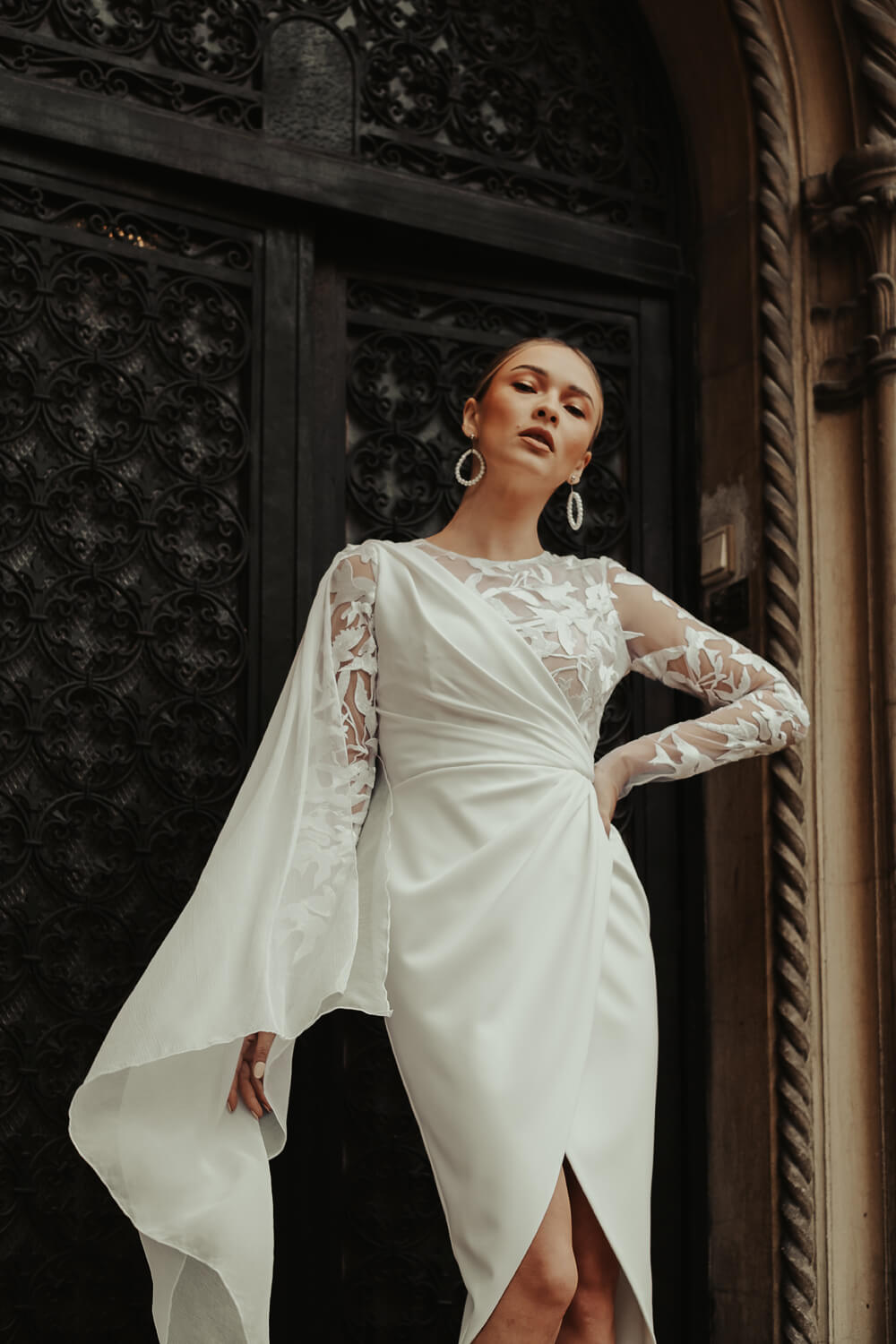 Rochie creion Lori de la Style Up - Rochii cununie civila